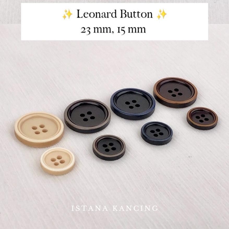 Jual QV21 Kancing 4 Lubang LUSINAN Leonard Button Kancing Plastik ...