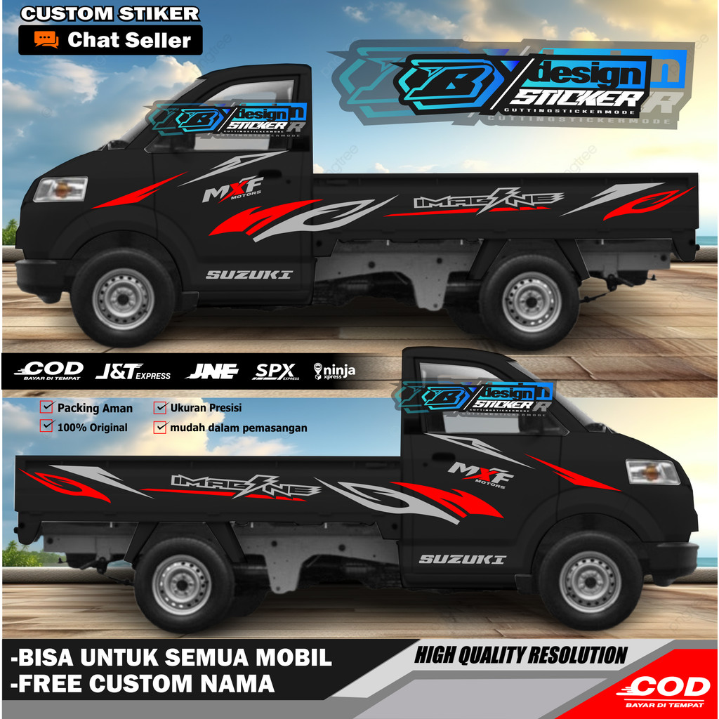 Jual STICKER STICKER CUTTING MOBIL PICK UP MEGA CARRY APV READY STOCK ...