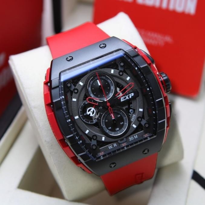 Jual EXPEDITION E6782 / 6782 - JAM TANGAN PRIA ORIGINAL - RED BLACK ...