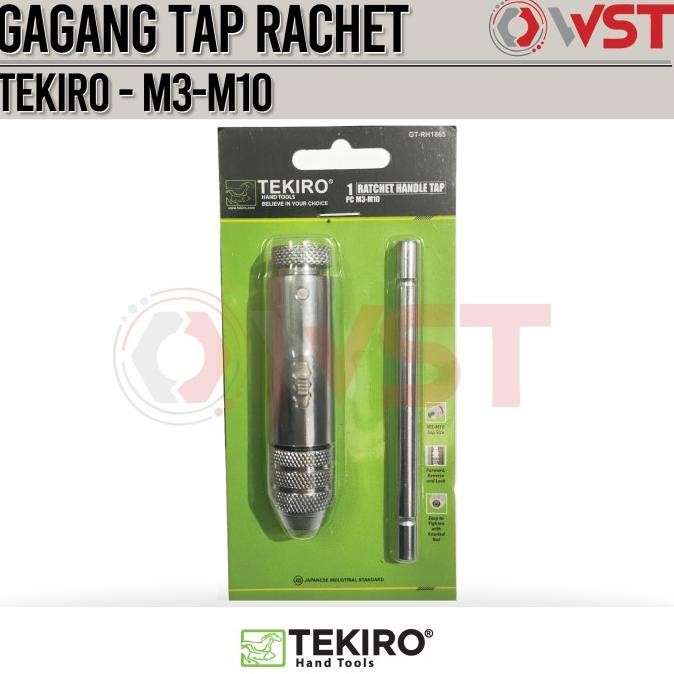 Jual Tekiro Gagang Tap Ratchet M3-M10 / Stang Rachet Hand Tap Original Dan Terlaris | Shopee ...