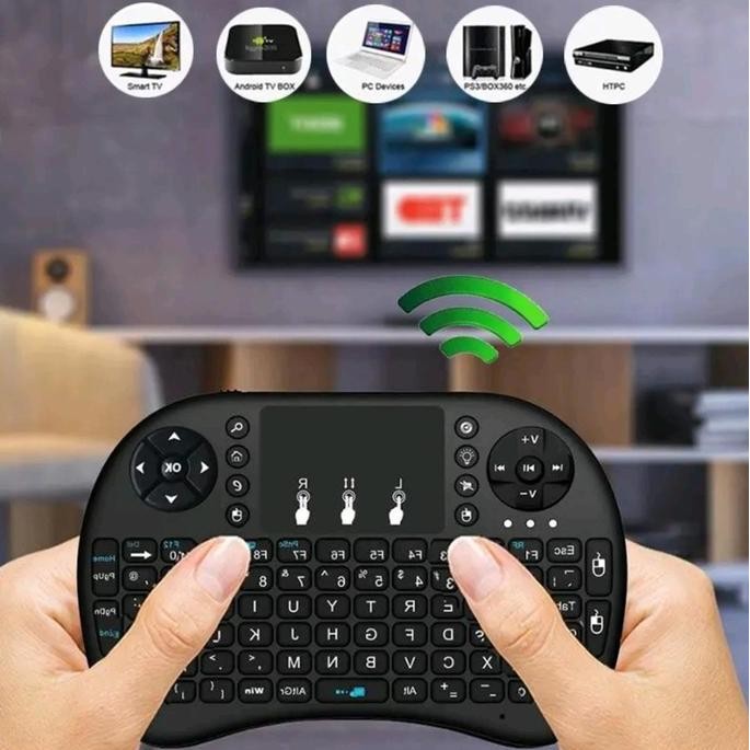 Jual Keyboard Mini Wireless Rechargeable I8 2.4G Device | Shopee Indonesia
