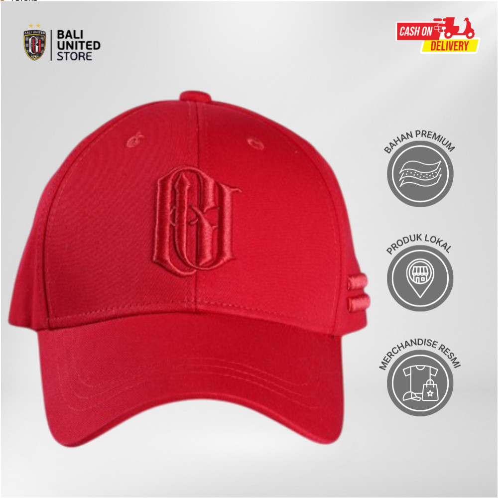Jual Bali United Topi United Full Merah - Merchandise Bali United Red ...