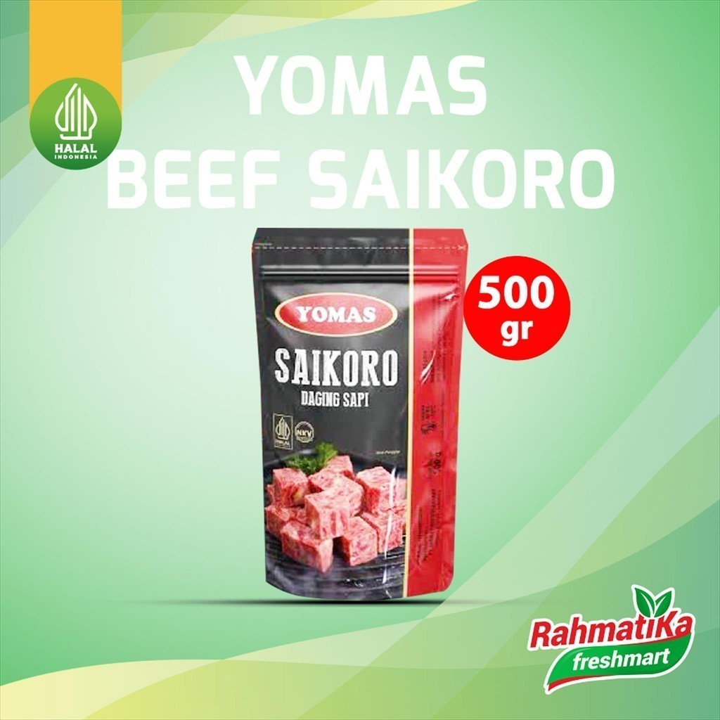 Jual Yomas Beef Saikoro / Daging Sapi Saikoro 500 gr | Shopee Indonesia