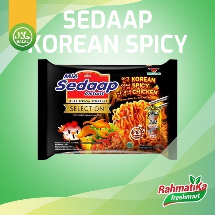 Jual Sedaap Mie Instan Rasa Korean Spicy Chicken 1 pcs | Shopee Indonesia