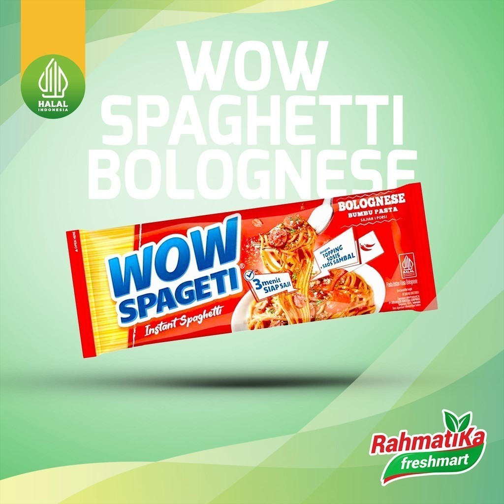Jual Wow Spageti Rasa Bolognese / Spaghetti Instan 84 gr | Shopee Indonesia