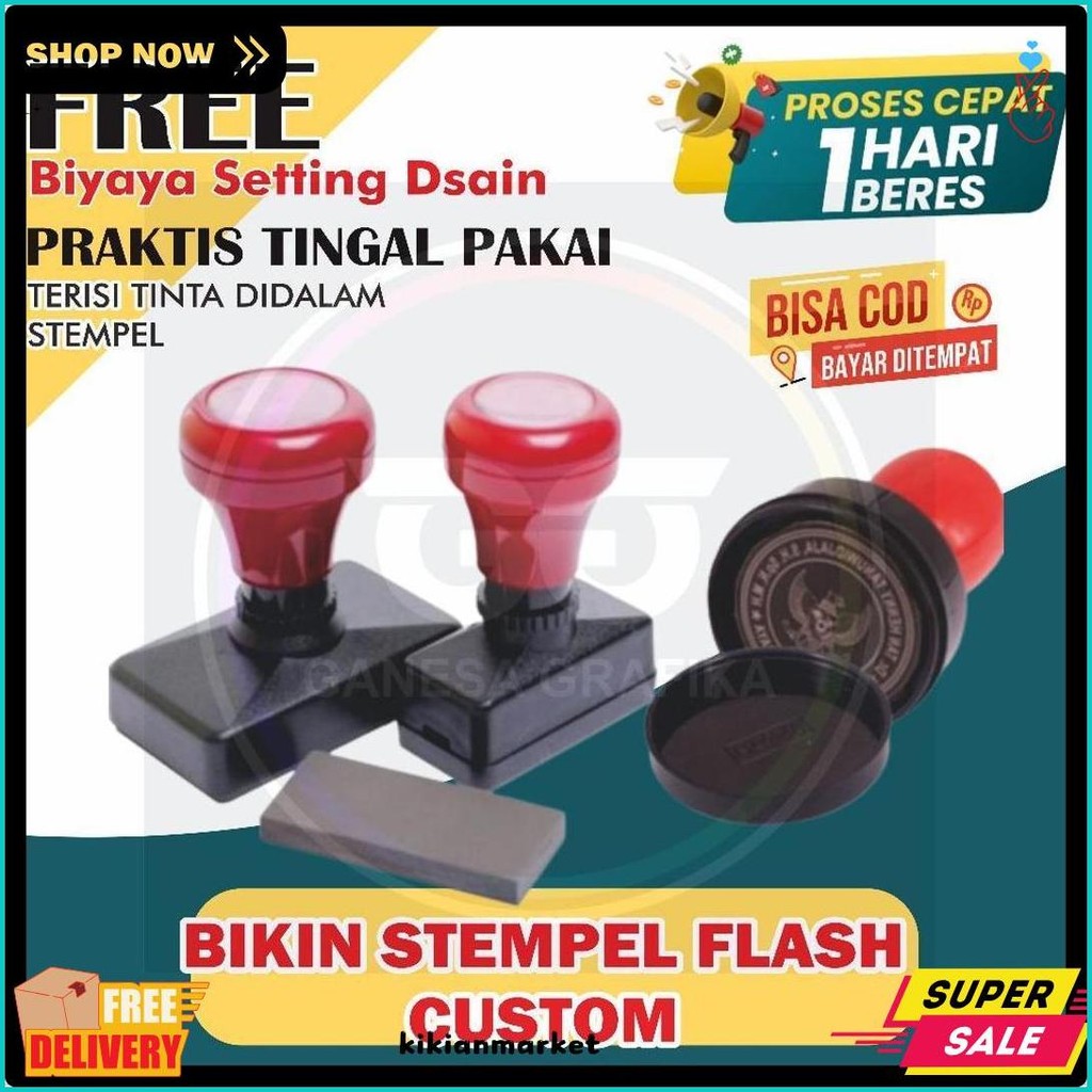 Jual Stempel Custom Free Dsain Sudah Terisi Tinta Stempel Custom Logo ...