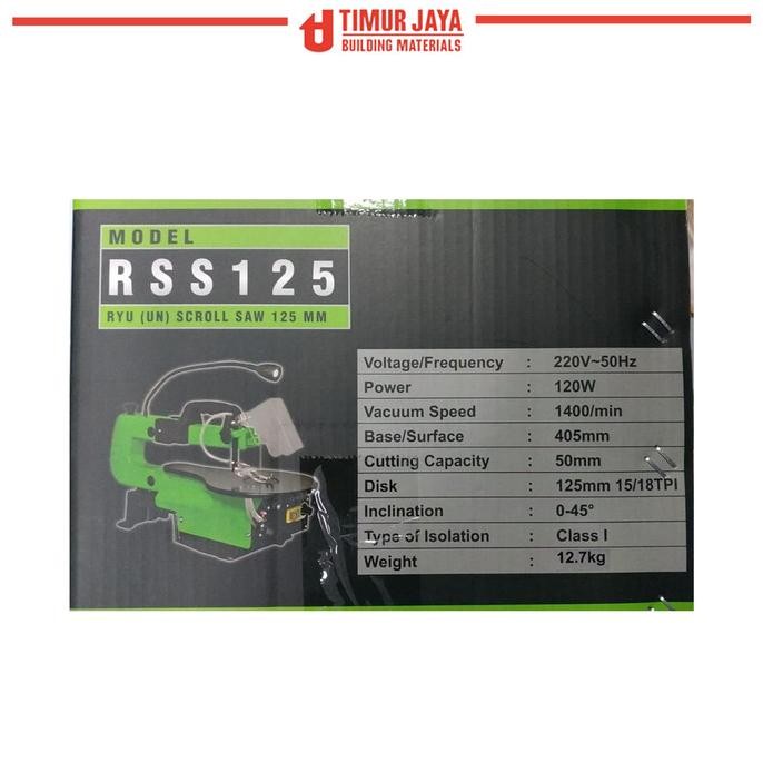 Jual Promo Scroll Saw Ryu Tekiro Rss125 Mesin Gergaji Meja Ukir Kayu ...