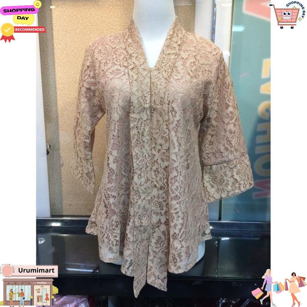 Jual Kebaya Jumbo Xxxl 3L Ld 120 Atasan Kebaya Modern Kutubaru Floy Brokat Baju Kartini Wisuda ...