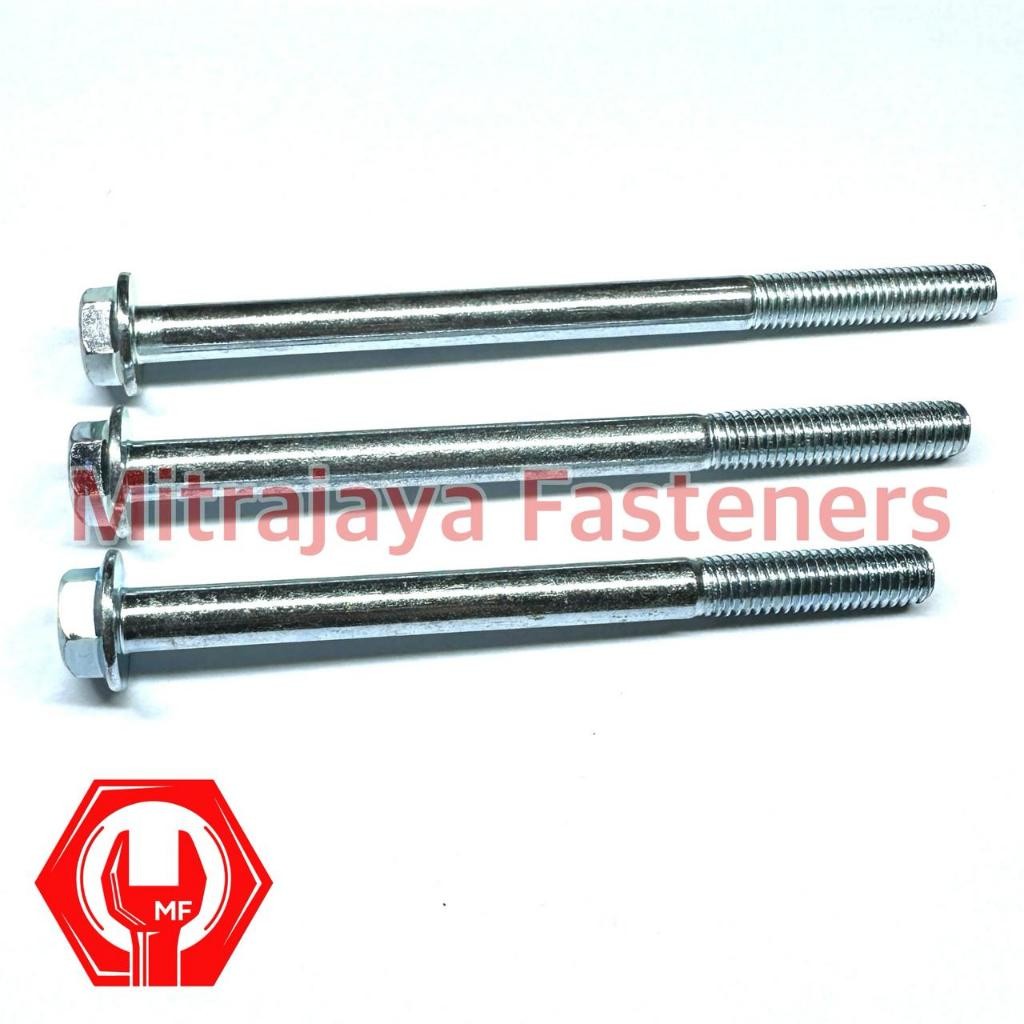 Jual Baut Flange Bolt M8 x 120 Putih | Shopee Indonesia