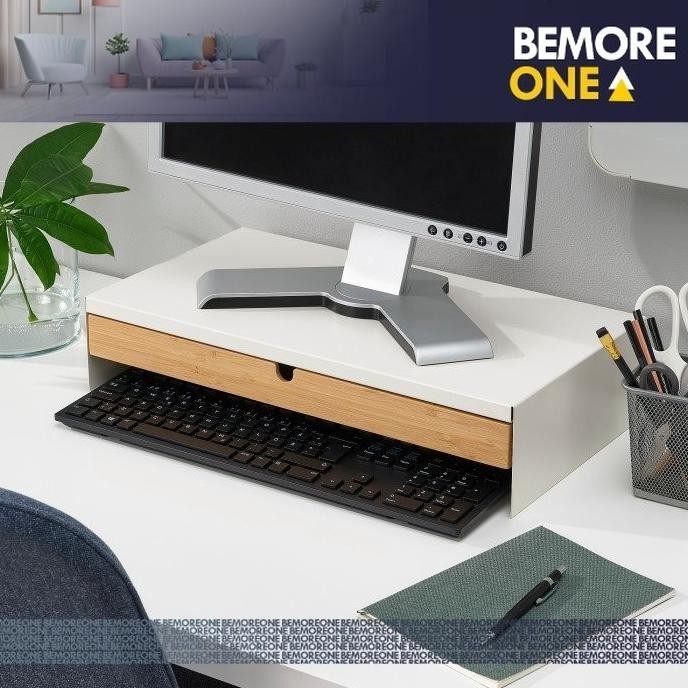 Jual Meja Monitor Dengan Laci Monitor Stand With Drawer Meja Portable ...