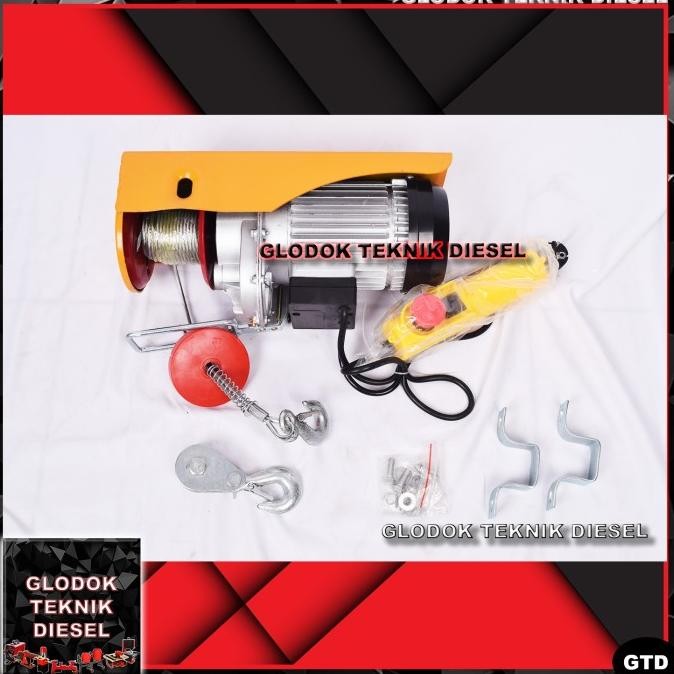 Jual MINI ELECTRIC HOIST 600 KG TAKEL LISTRIK PA 600 A ROPE HOIST PA600 ...