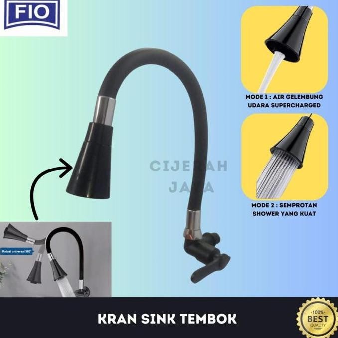 Jual Kran Angsa Flexibel Dinding Bak Cuci Piring Terompet Black / Keran Kitchen Sink Flexibel 2 ...