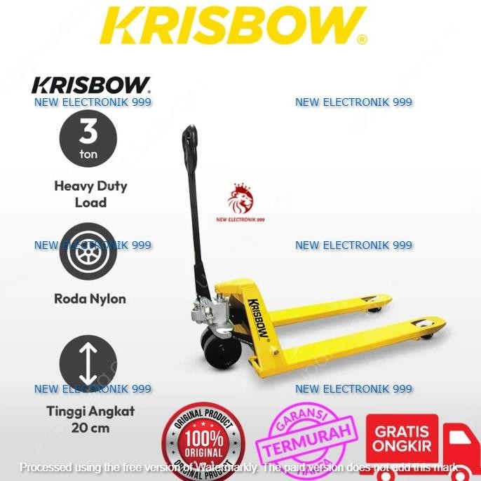Jual Krisbow Roda Hand Pallet 3 Ton Kw0500091 Pu Fork Wheel Hand Pallet ...