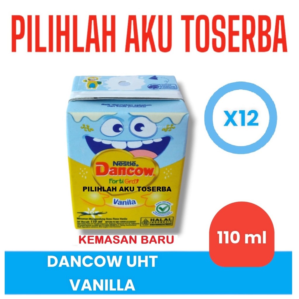 Jual Susu DANCOW UHT VANILA VANILLA FortiGro - 110 ml ( HARGA PAKET ISI ...