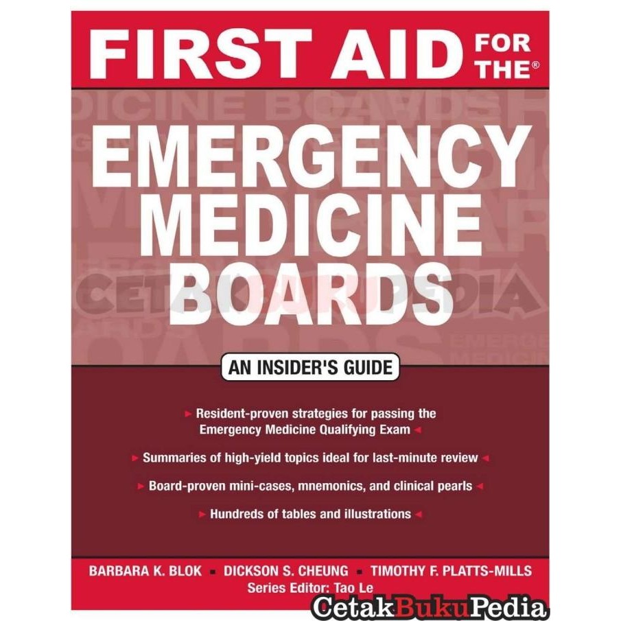 Jual First Aid Emergency Medicine Boards Insider Guide Softcover ...