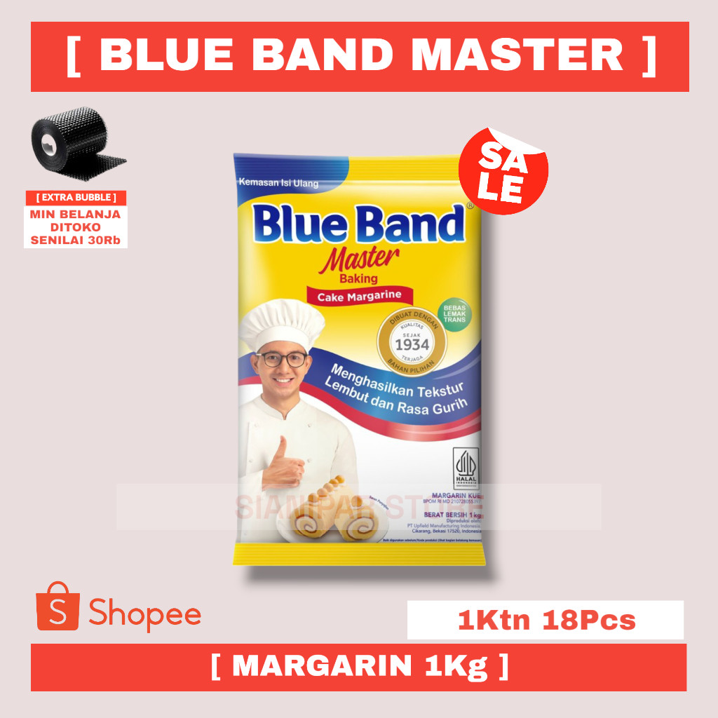 Jual BLUE BAND MASTER CAKE MARGARINE PCK 1kg | Shopee Indonesia