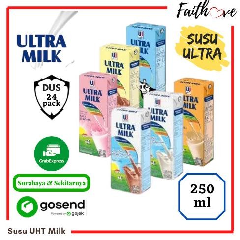 Jual Susu Ultra Milk Promo 250 ml by GoJek Grab | Shopee Indonesia