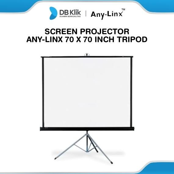 Jual Screen Projector Any-Linx 70 X 70 Inch Tripod - Layar Proyektor 70 ...