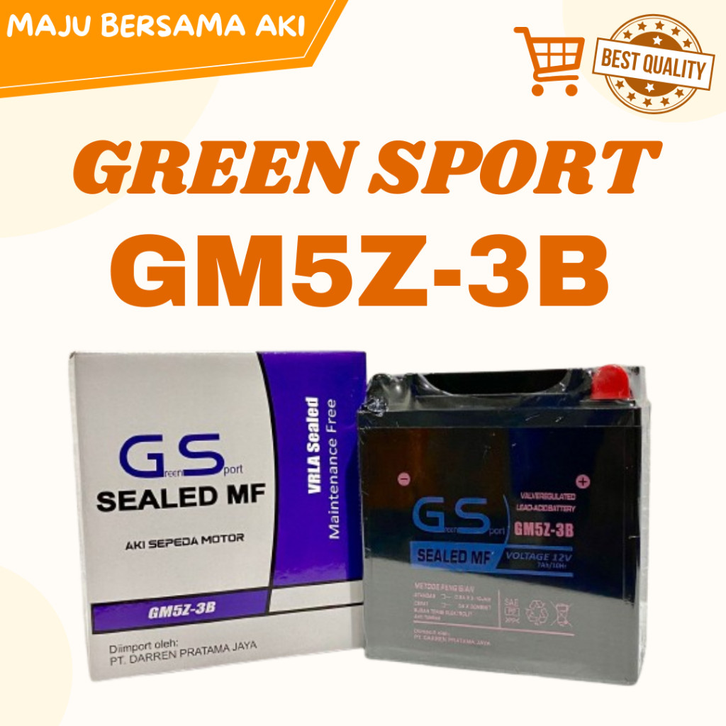 Jual Aki Motor Kering GS GM5Z-3B MF (Honda Supra, Yamaha Mio, Jupiter) | Shopee Indonesia