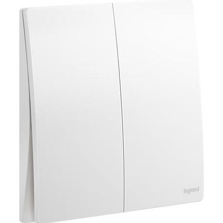 Jual Legrand Mallia Senses 2G 1W 16Ax Switch, Matt White - 281002Mw New ...