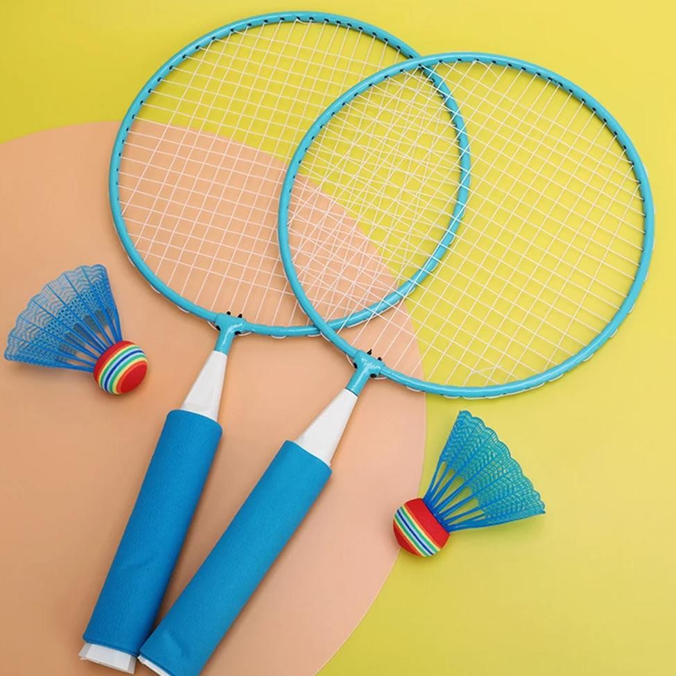 Jual Badminton Racket Set With 2 Shuttlecocks Kids Badminton Set ...