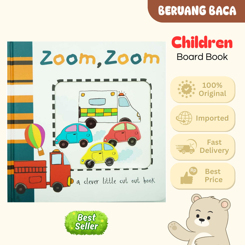 Jual CUT OUT BOARD BOOKS - ZOOM ZOOM | Shopee Indonesia