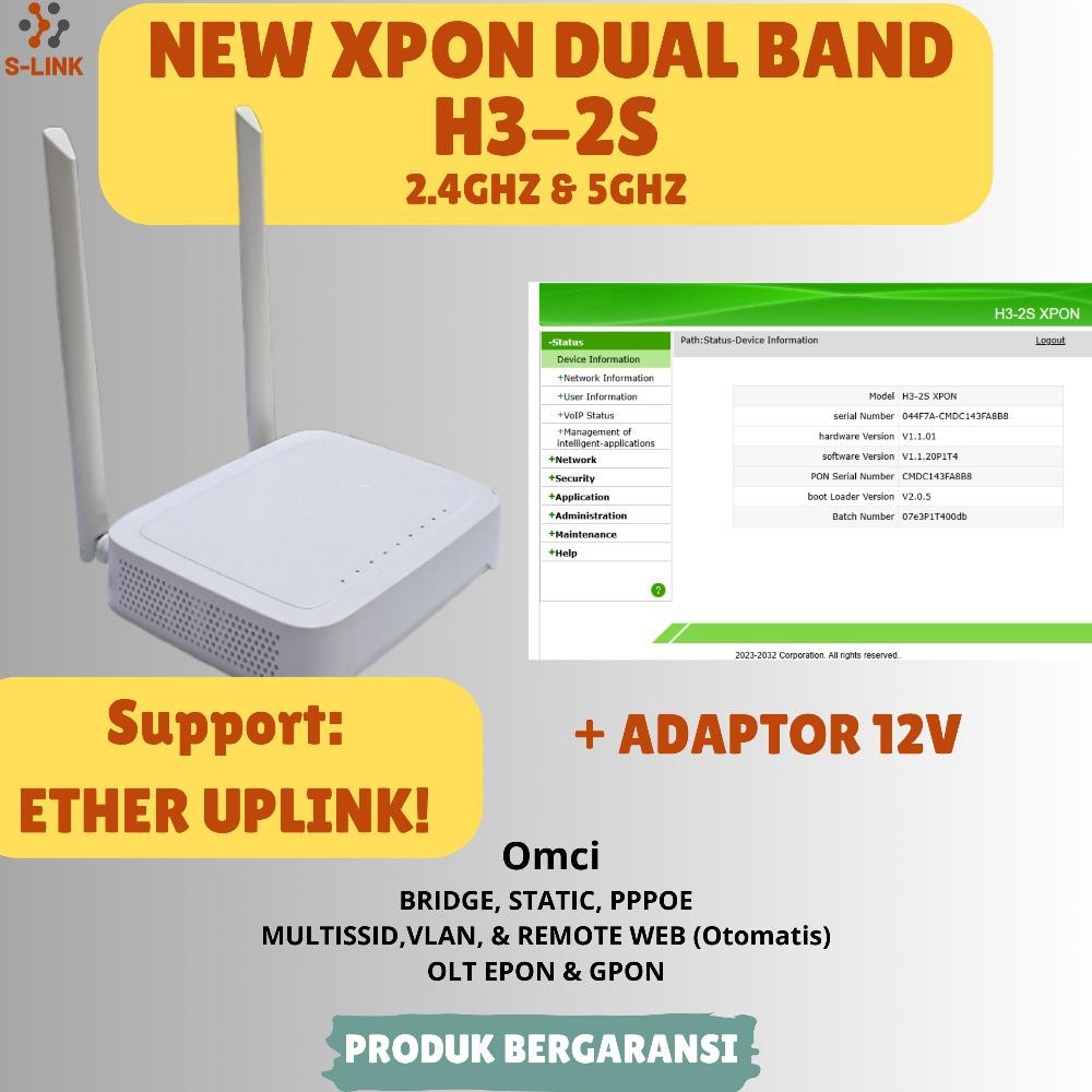 Jual XPON DUAL BAND EPON-GPON H3-2S OMCI | Shopee Indonesia