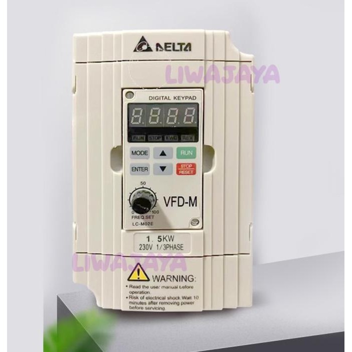 Jual Miliki Inverter Delta Vfd-M Vfd015M21A 1,5Kw 1Phase 3Phase 220V 2Hp 1.5Kw | Shopee Indonesia