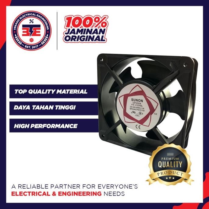 Jual SUNON Exhaust Fan 4 inch 220V AC Ball Bearing Aluminium Axial Fan 4 inch Kipas SUNON Roda ...