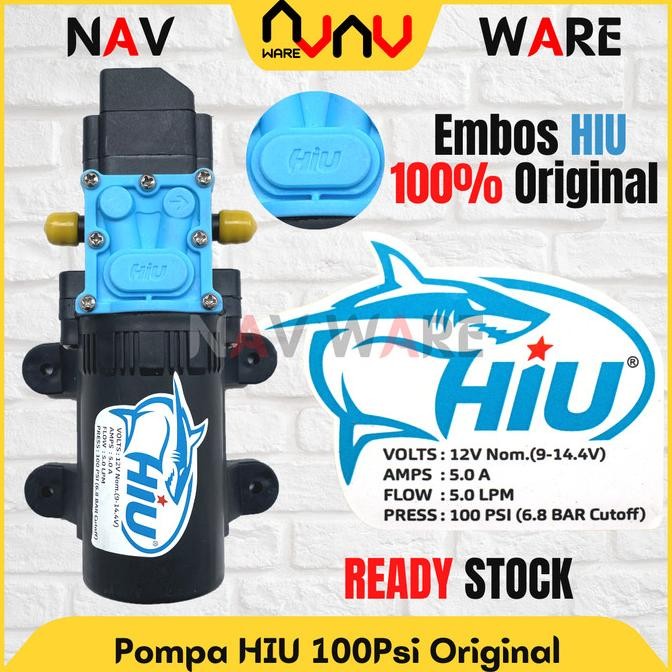 Jual POMPA AIR DC HIU 12V 100PSI SPRAYER MISTING STEAM ALAT CUCI MOTOR ...