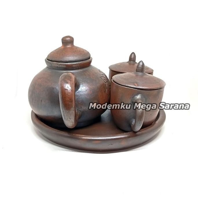Jual Ow42 Set Paket Porong Aladdin + Gelas Tanah Liat Teko Teapot Poci ...