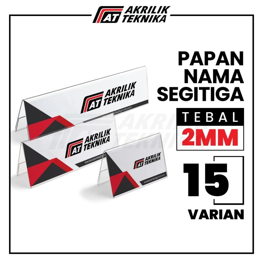 Jual redi Akrilik Papan Nama Meja / Panitia Display Kantor Tipe ...