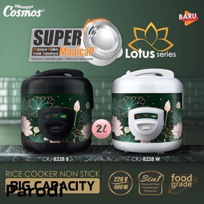 Jual Promo Cosmos Crj8228 Rice Cooker / Magic Com 2 Liter 3 In 1 Bonus ...