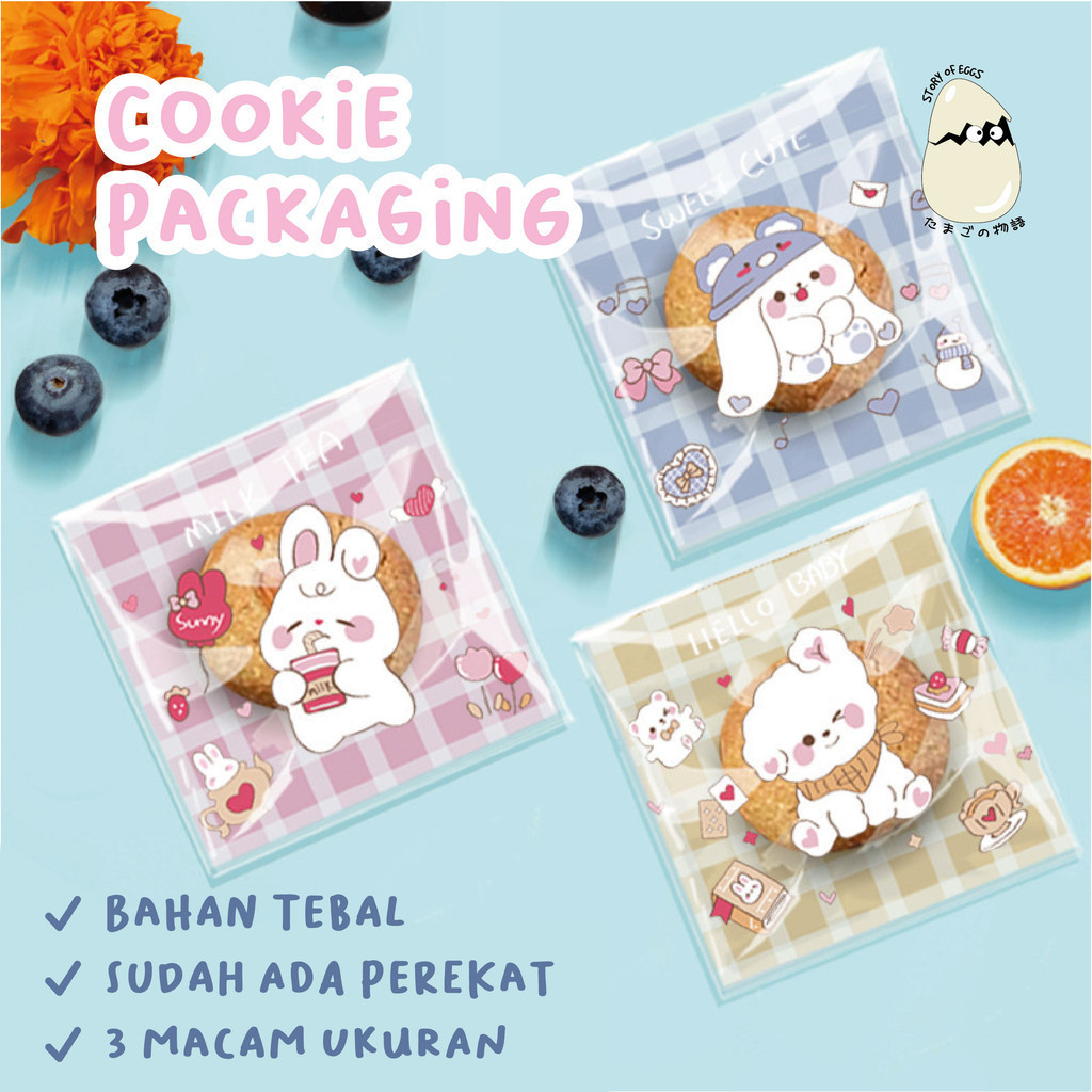 Jual Cookie packaging Harga 1 Pcs Opp Plastik Kue Pembungkus Roti ...