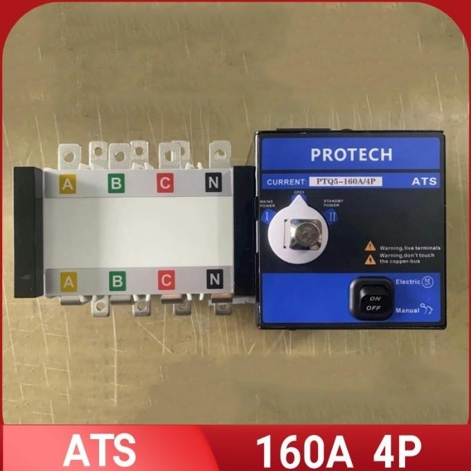 Jual Ats 4P 160A Controller Dual Power Automatic Transfer Switch ...