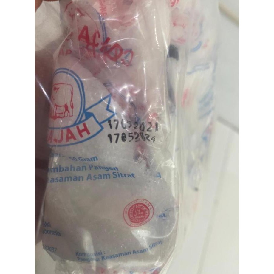 Jual Citrid Acid ( Citrun )/SITRUN Cap Gajah Kemasan 48 gr x 20 sachet ...