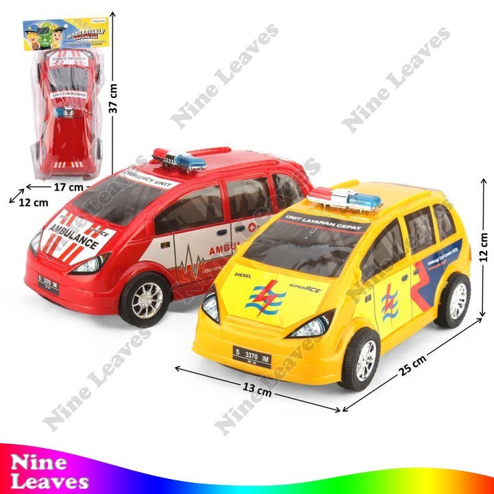 Jual Mainan Anak Mobil Sedan Ambulance / PLN Friction Mobil Layanan ...
