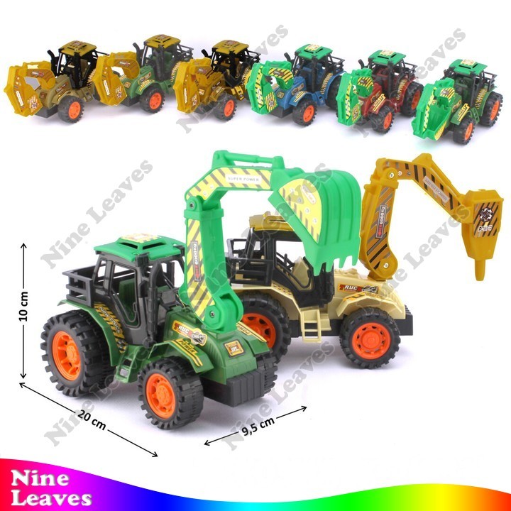 Jual Mainan Kendaraan Konstruksi Friction 20 cm Tractor Truck Monster 2 ...