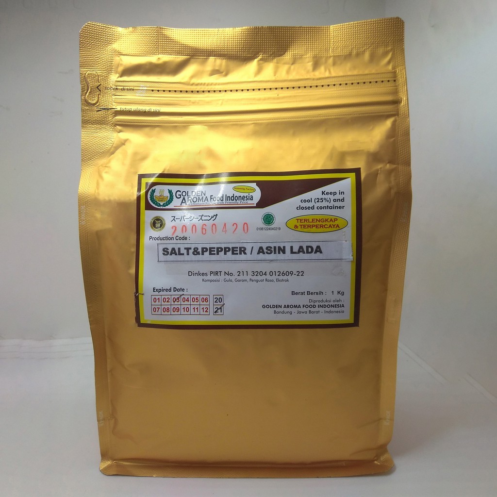 Jual BUMBU TABUR 1 KG RASA ASIN LADA SALT & PEPPER COCOK U/ ANEKA SNACK ...