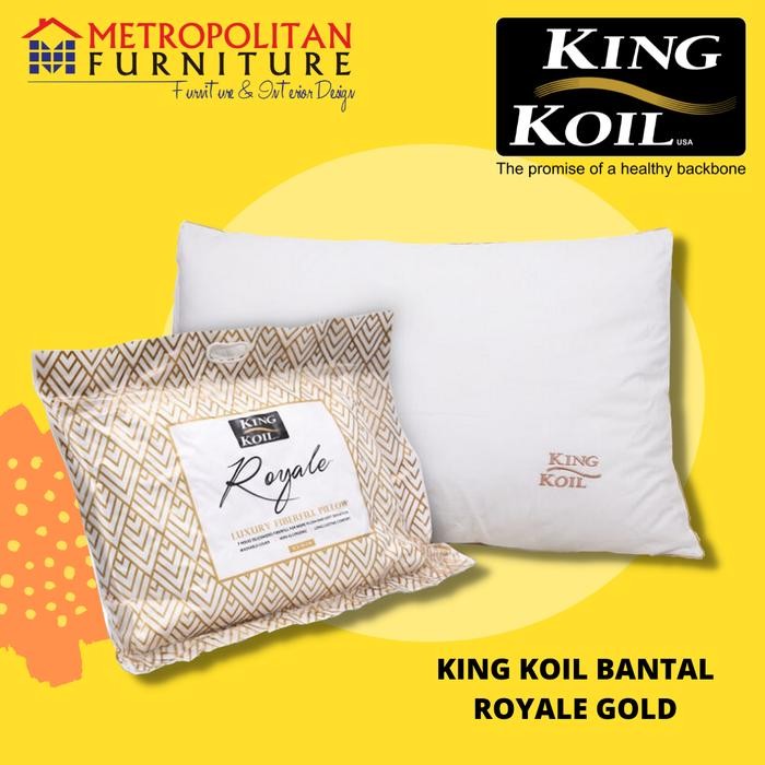 Jual LgsGkIRim,HariyangSama Bantal KING KOIL Royale Pillow Gold Polyester Fiberfill KingKoil Ori ...