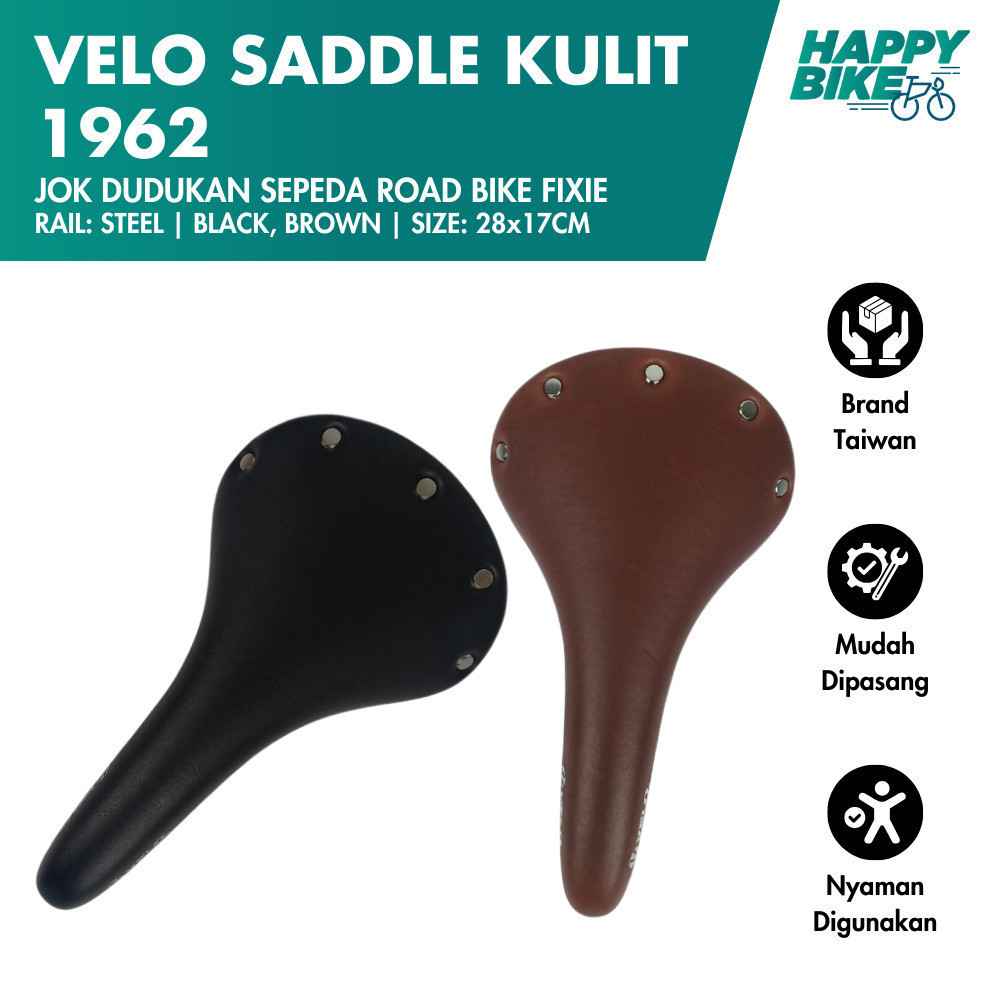 Jual VELO Sadel Sepeda Jok Dudukan Sepeda 1962 Bicycle Saddle MTB Road ...