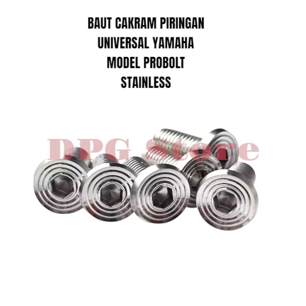 Jual BAUT SLIM PROBOLT PIRINGAN CAKRAM STAINLESS UNIVERSAL YAMAHA [ SATUAN ] | Shopee Indonesia