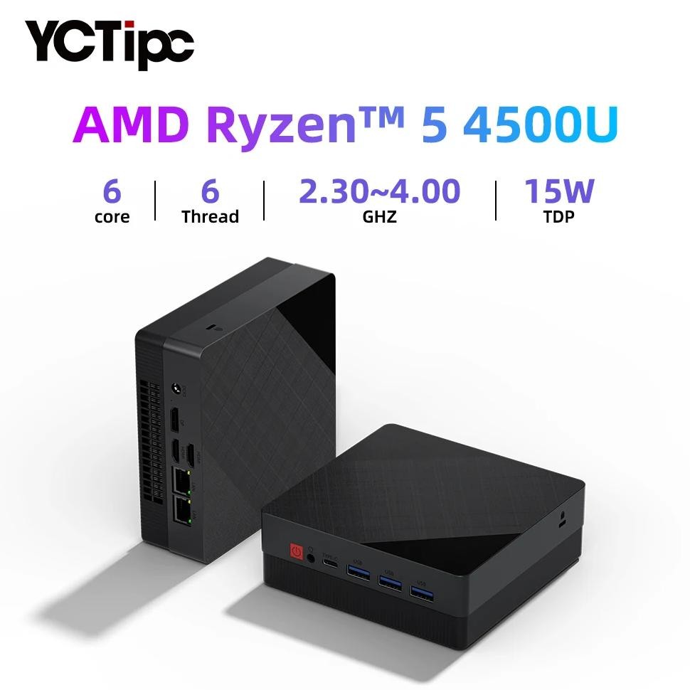 Jual Yctipc Amd Ryzen5 4500U New Mini Pc Amd Gpu Windows 11 Ddr4 8Gb ...