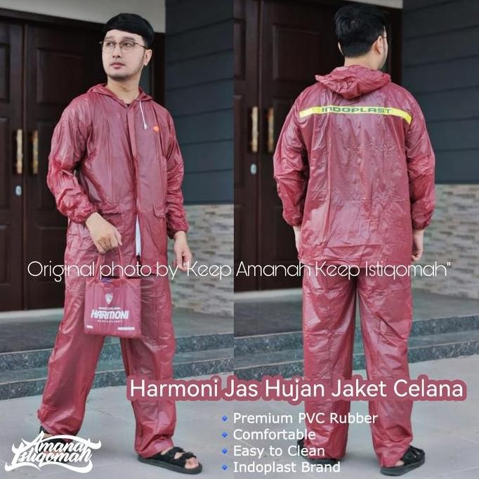 Jual Sera Oliza Hepi Harmoni Jaket Celana Mantol Jas Hujan Pvc Biru ...