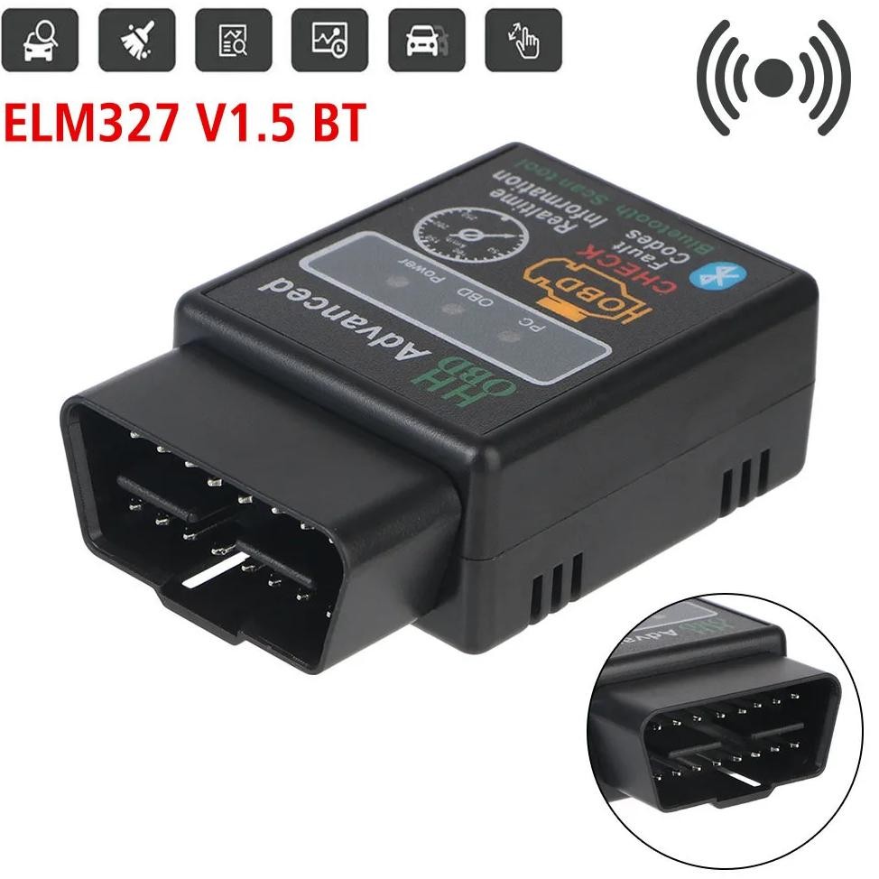 Jual 16 Pin 12V Car Diagnostic Tools V1.5 ELM327 OBD2 Code Reader ...