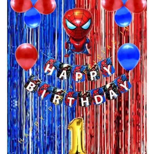 Jual Paket Dekorasi Ulang Tahun Anak Spiderman Free Angka | Shopee ...
