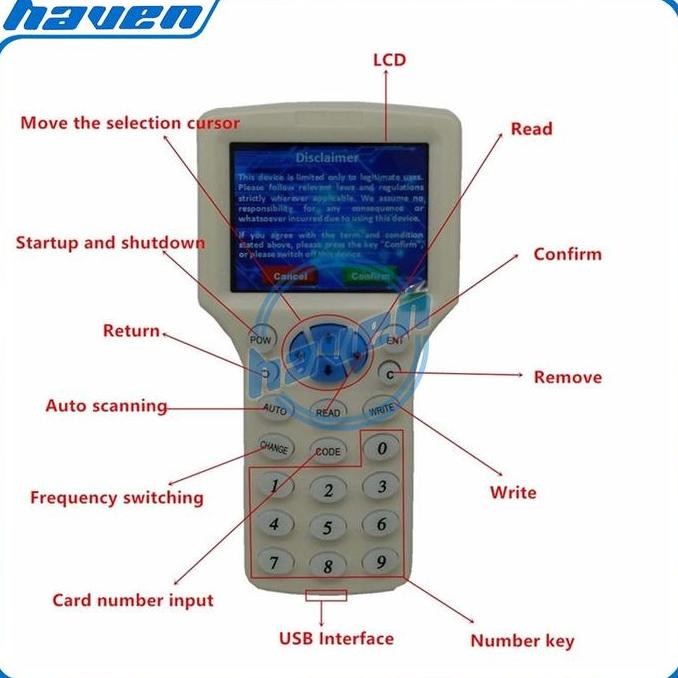 Jual Murah Rfid Duplicator / Rfid Card Duplicator Reader Writer / Card ...