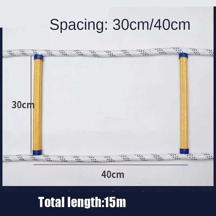 Jual 15 Meter Tangga Tali Kapal Tangga Tali Darurat Fire Escape Ladder ...