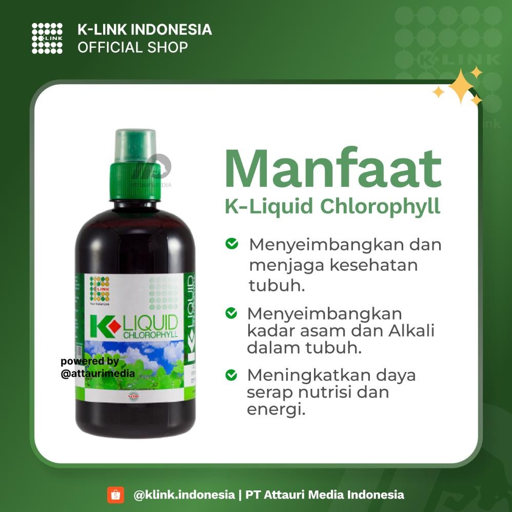 Jual K-LIQUID CHLOROPHYLL 500 ml Klorofil K-Link K Omega Squa Plus ...