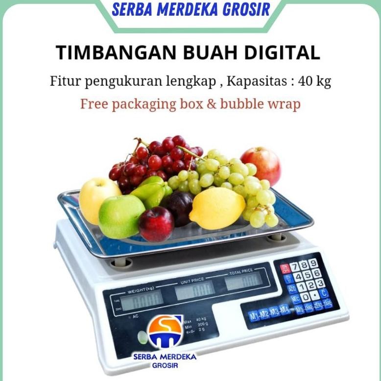 Jual NEW!!! Timbangan Digital 40kg 40 kg Buah Sembako Double Display digital computing scale ...